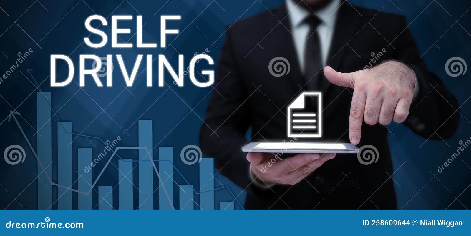 Conceptual Caption Self Driving. Concept Meaning Autonomous Vehicle ...