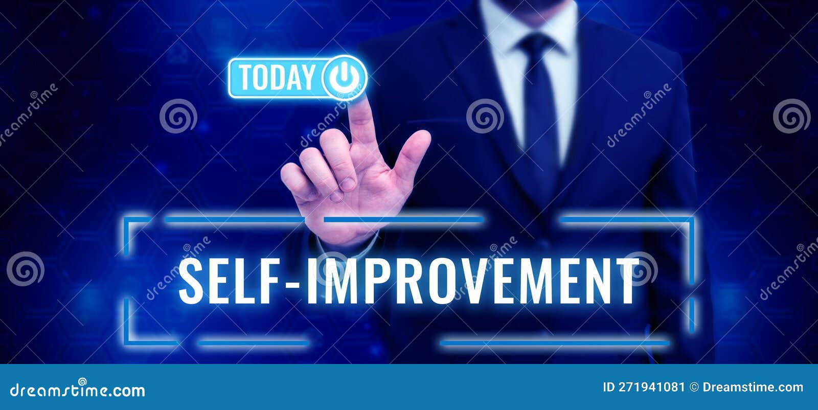 Conceptual Display Self Improvement. Word for Process of Making ...