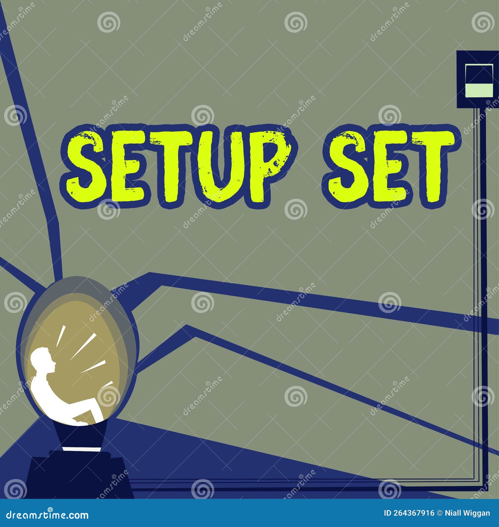 Text Sign Showing Setup Set. Business Showcase the Manner, Position, or ...