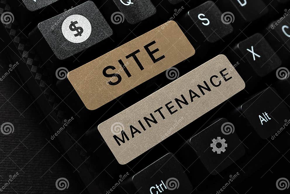 Conceptual Caption Site Maintenance. Word Written on Monitoring and ... Conceptual Caption Site Maintenance. Word Written on Monitoring and ...