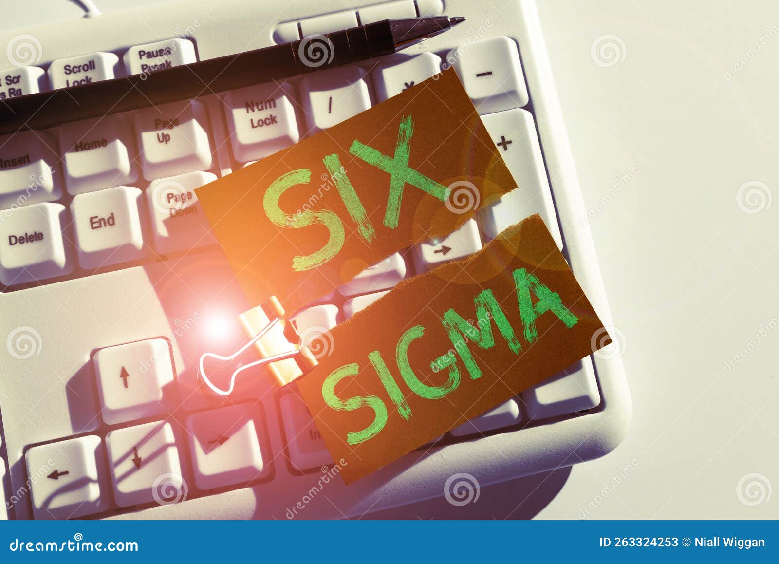 Text Caption Presenting Six Sigma. Concept Meaning Management ...