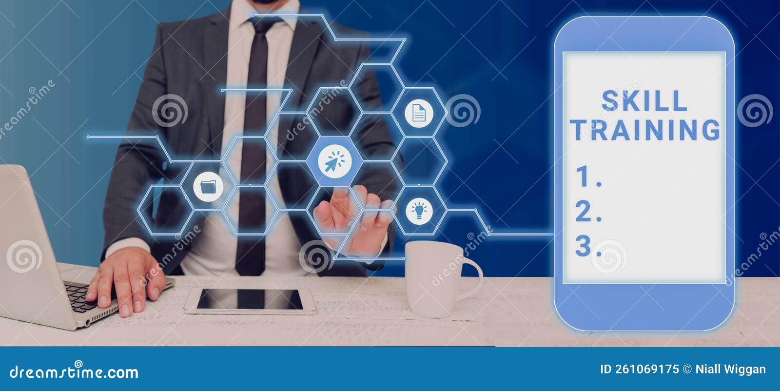 Handwriting Text Skill Training. Conceptual Photo Designed To Gain and ...