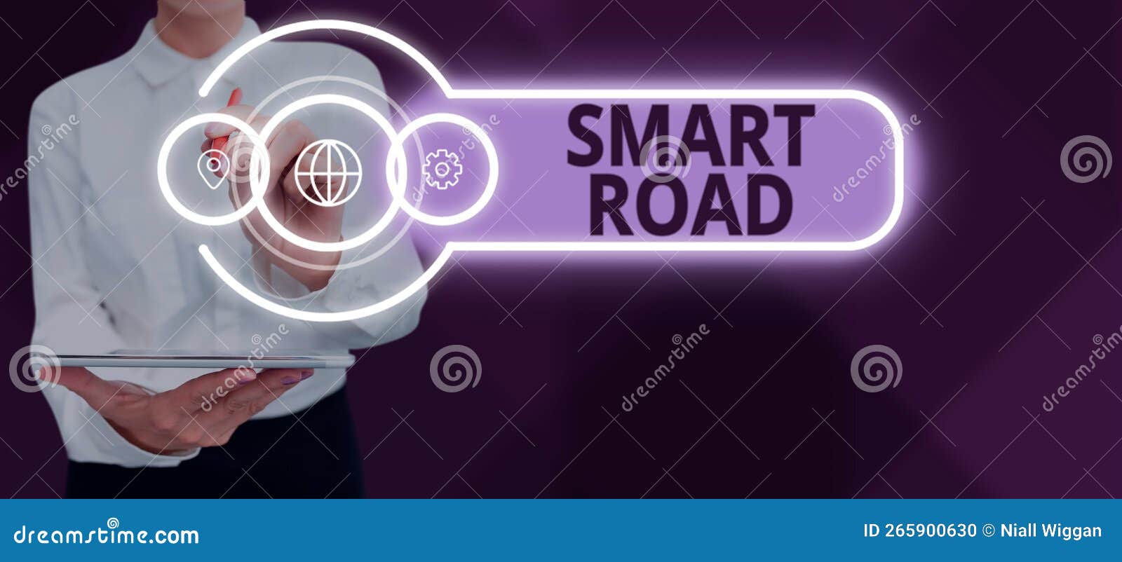 Conceptual Caption Smart Road. Business Idea Number of Different Ways ...