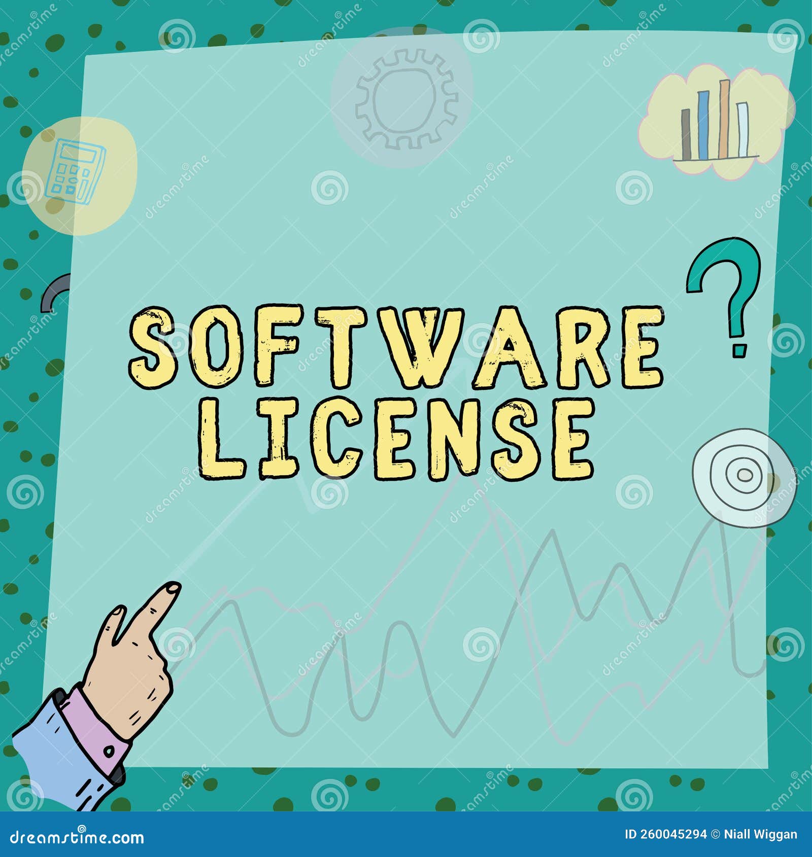 Text Sign Showing Software License. Conceptual Photo Delivery of a ...