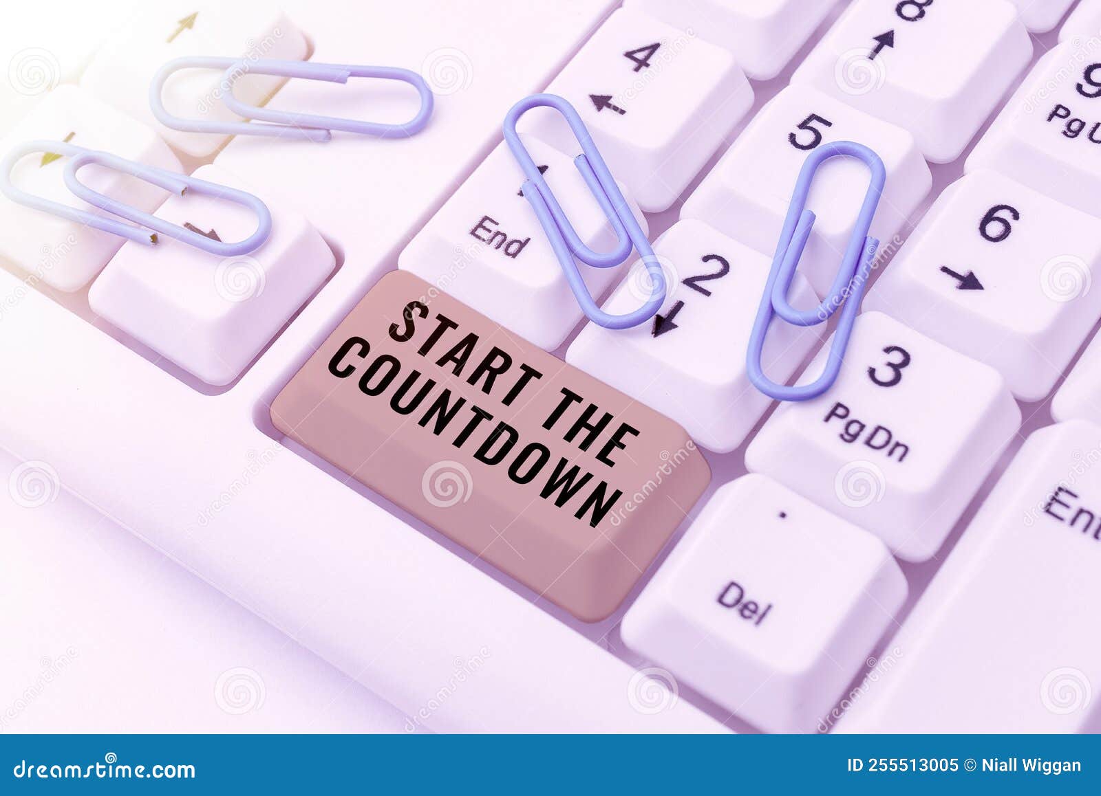 Hand Writing Sign Start the Countdown. Business Overview Sequence of ...