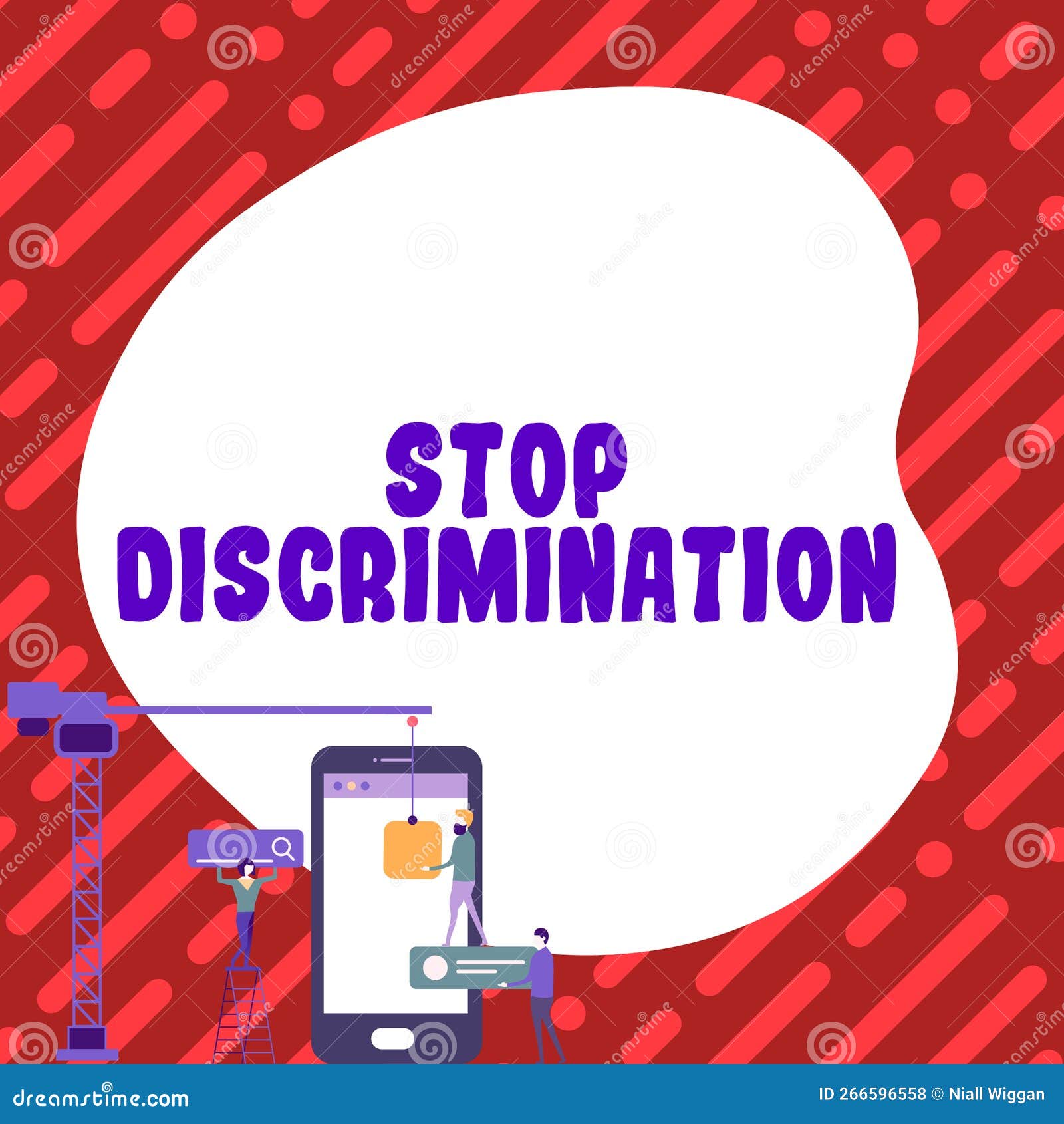 Conceptual Caption Stop Discrimination. Business Concept Prevent ...