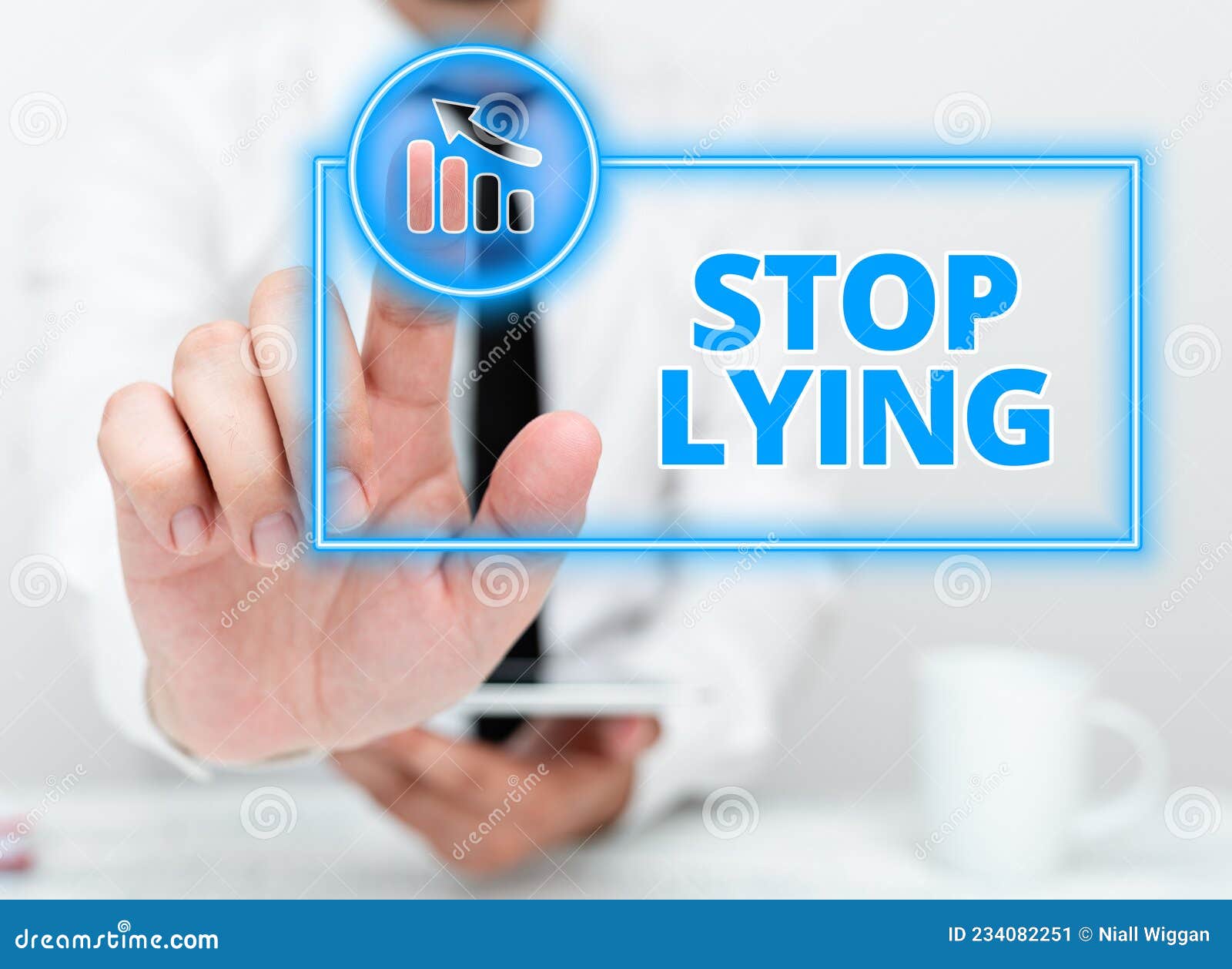 Conceptual Caption Stop Lying. Business Showcase Put an End on Chronic ...