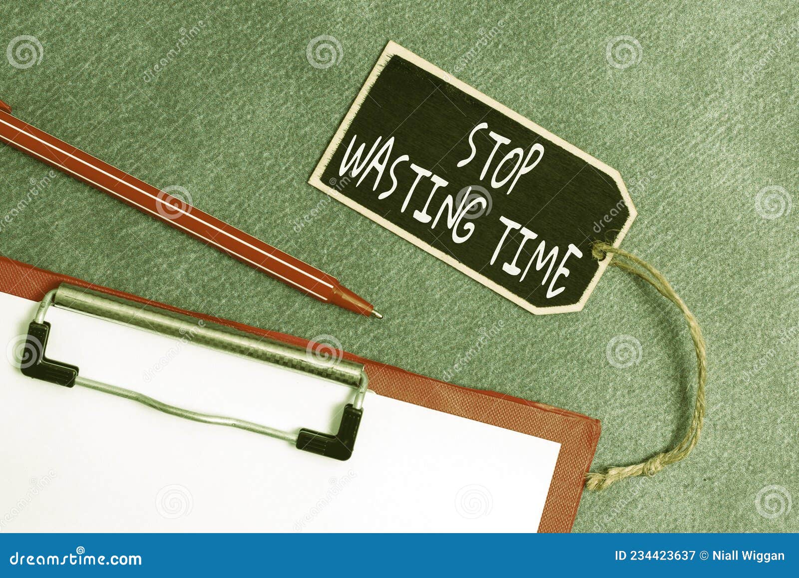 Conceptual Caption Stop Wasting Time. Internet Concept Advising Person ...