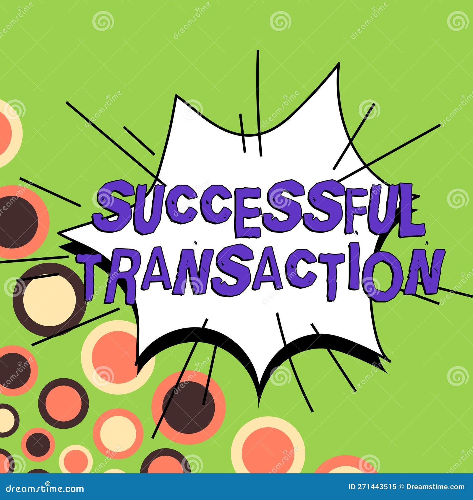 Handwriting Text Successful Transaction. Word for Generate High ...