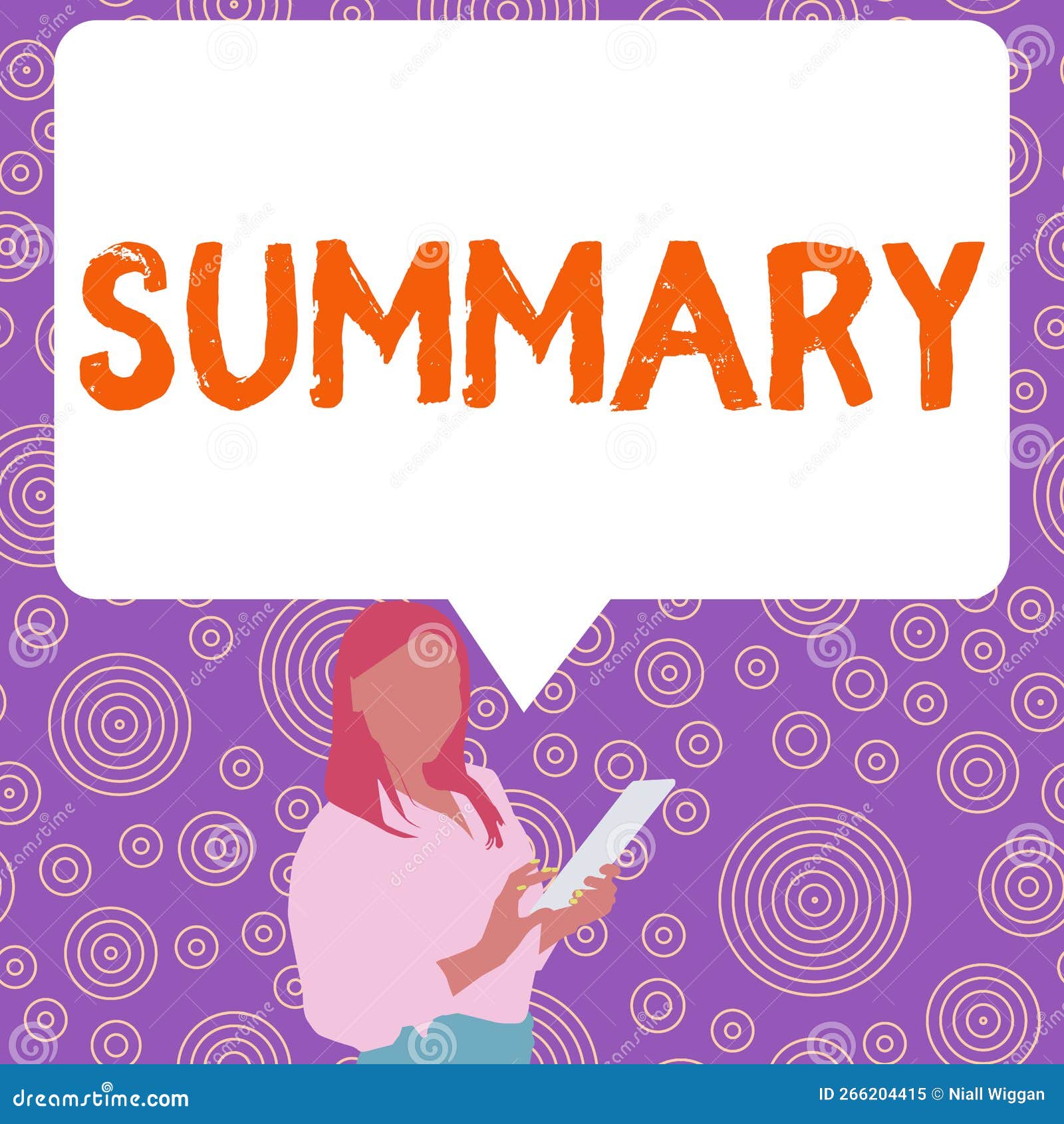 Conceptual Caption Summary. Business Approach Brief Statement Abstract ...