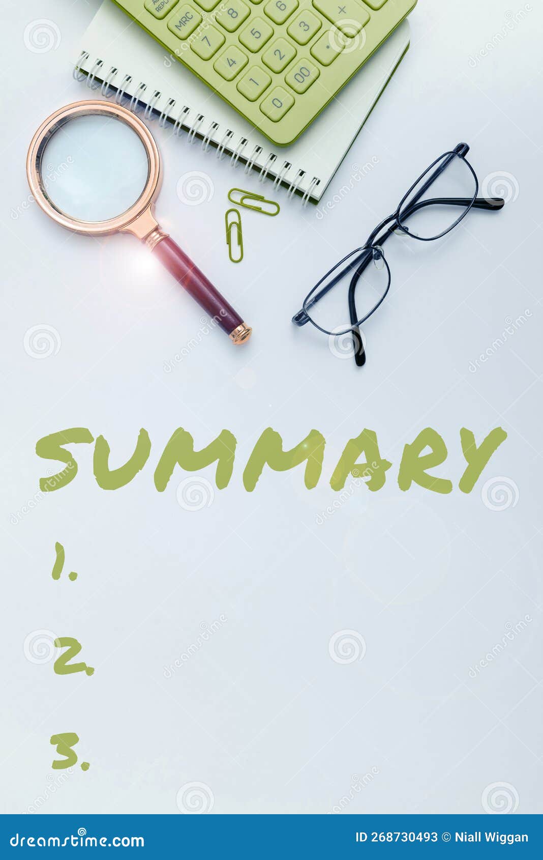 Conceptual Caption Summary. Word Written on Brief Statement Abstract ...