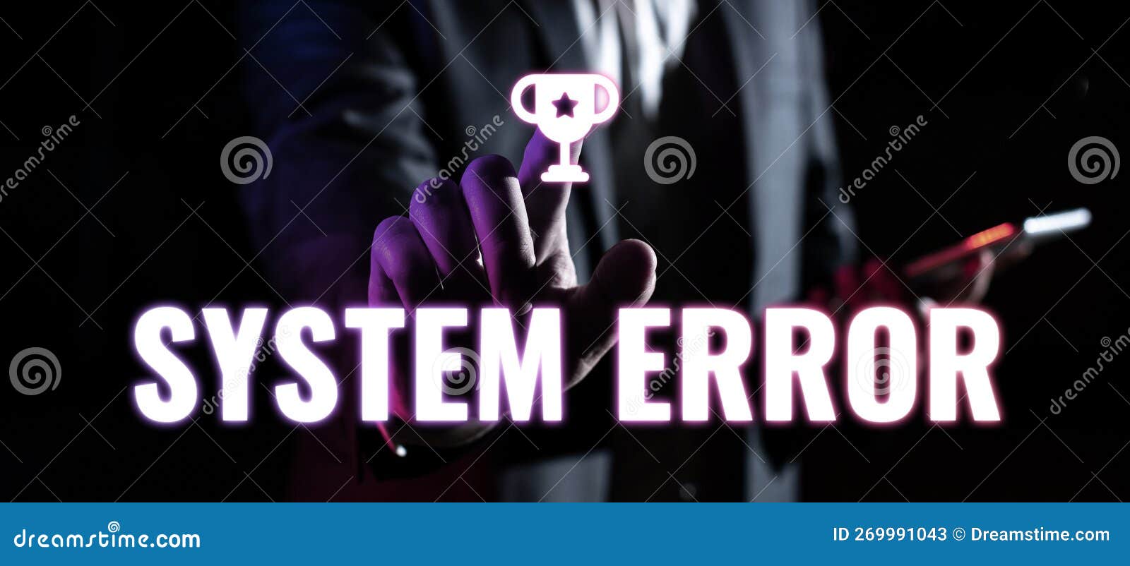 Conceptual Caption System Error. Business Showcase Technological ...