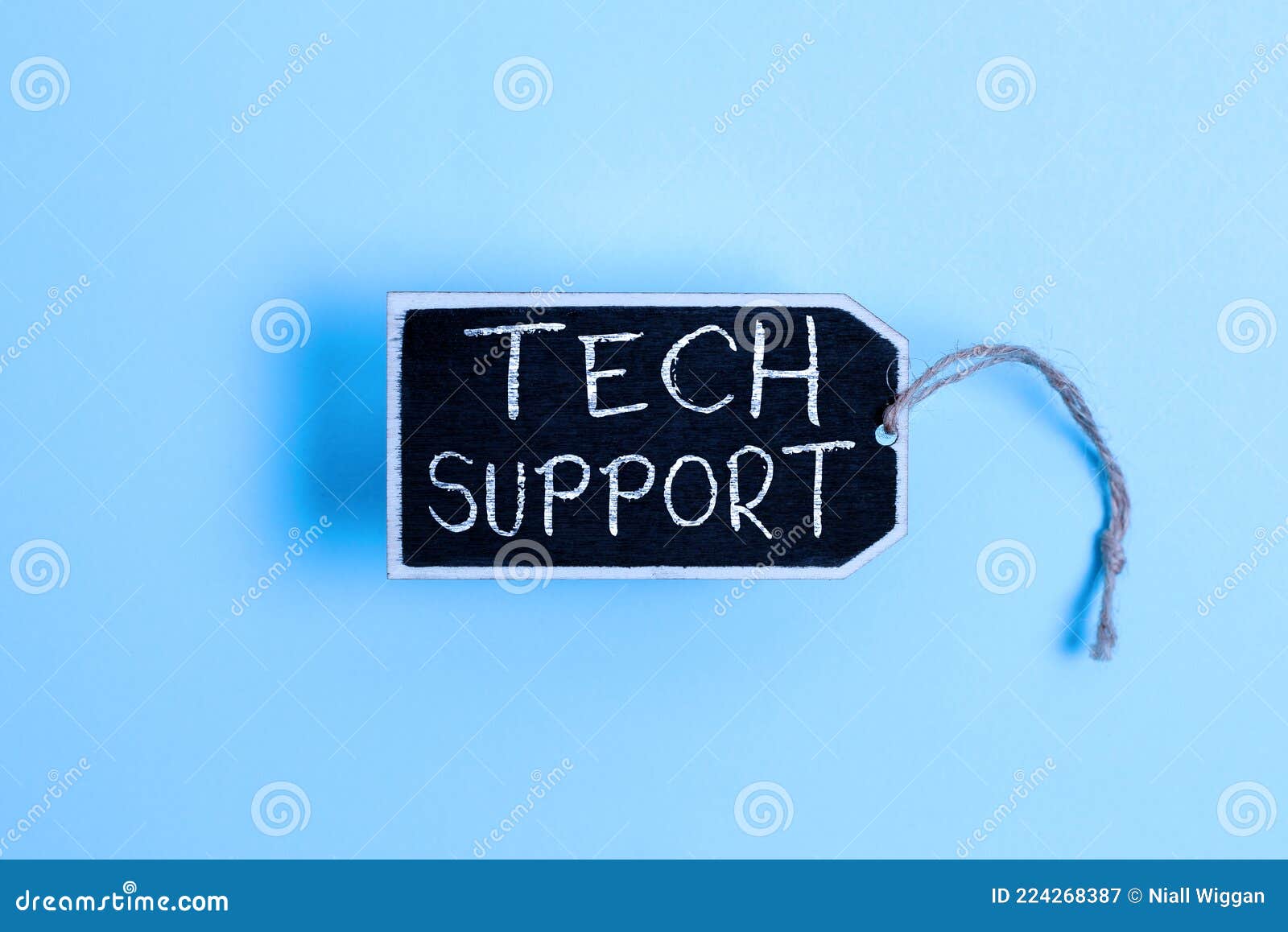 Conceptual Caption Tech Support. Business Showcase Assisting ...