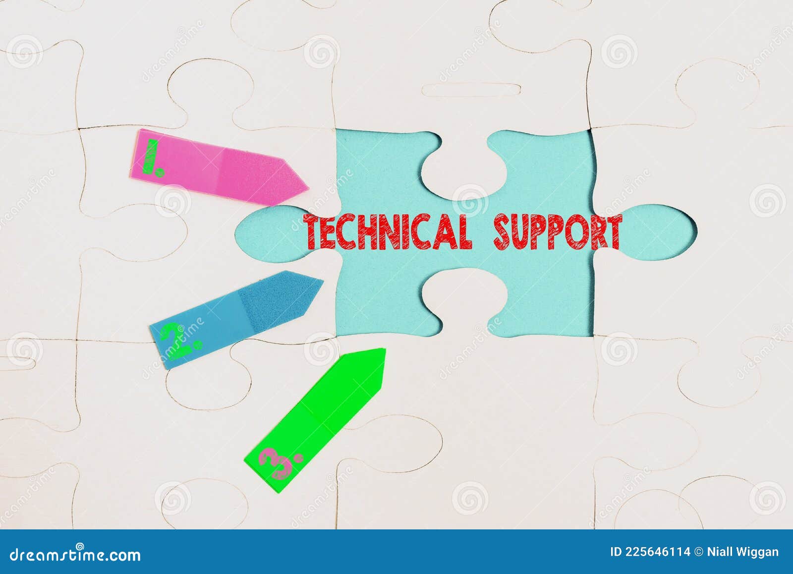 Conceptual Caption Technical Support. Word Written on a Service ...