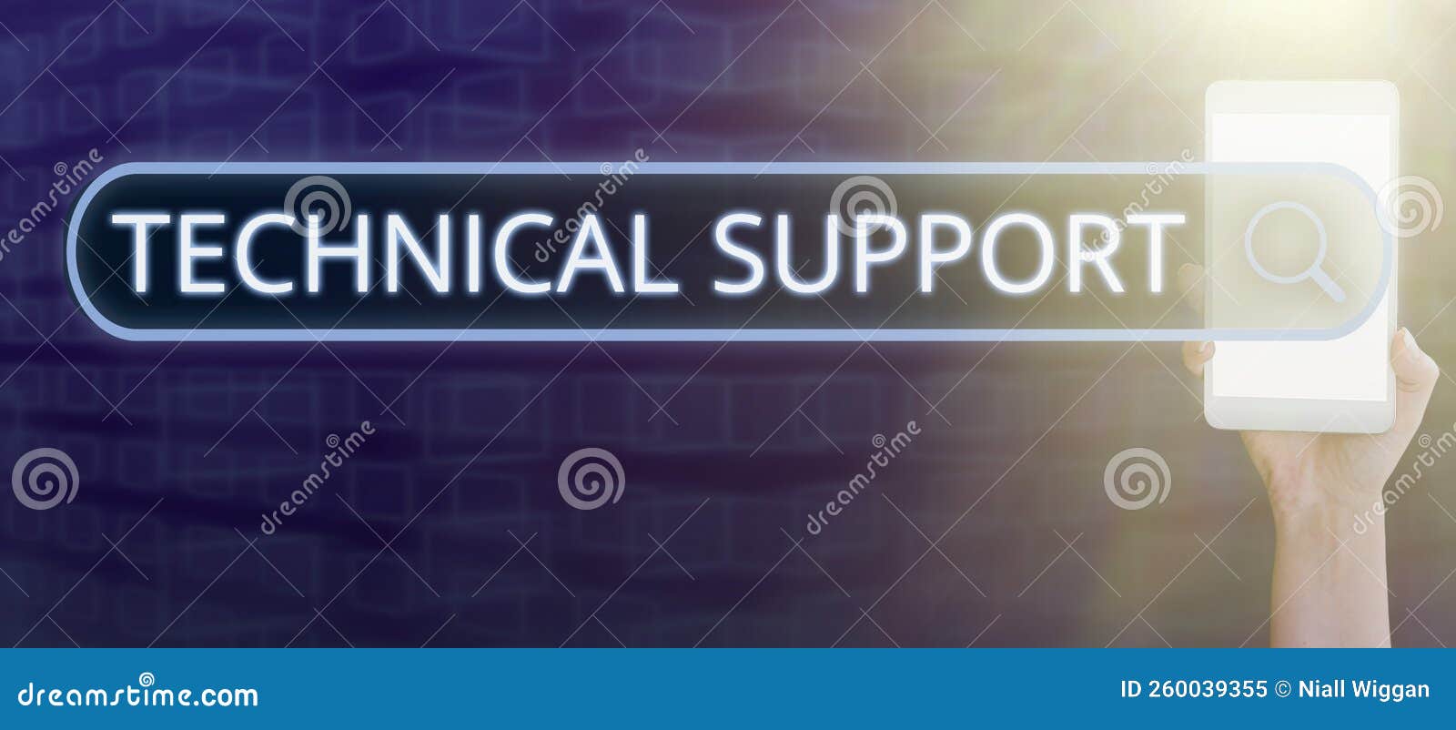 Hand Writing Sign Technical Support. Business Overview a Service ...