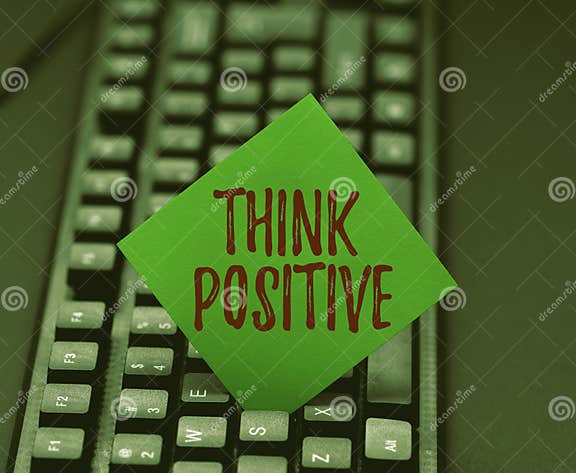 Conceptual Caption Think Positive. Business Concept the Tendency To Be ... Conceptual Caption Think Positive. Business Concept the Tendency To Be ...