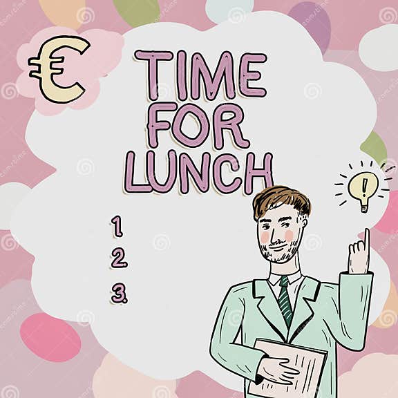 Conceptual Caption Time for Lunch. Word for Moment To Have a Meal Break ... Conceptual Caption Time for Lunch. Word for Moment To Have a Meal Break ...