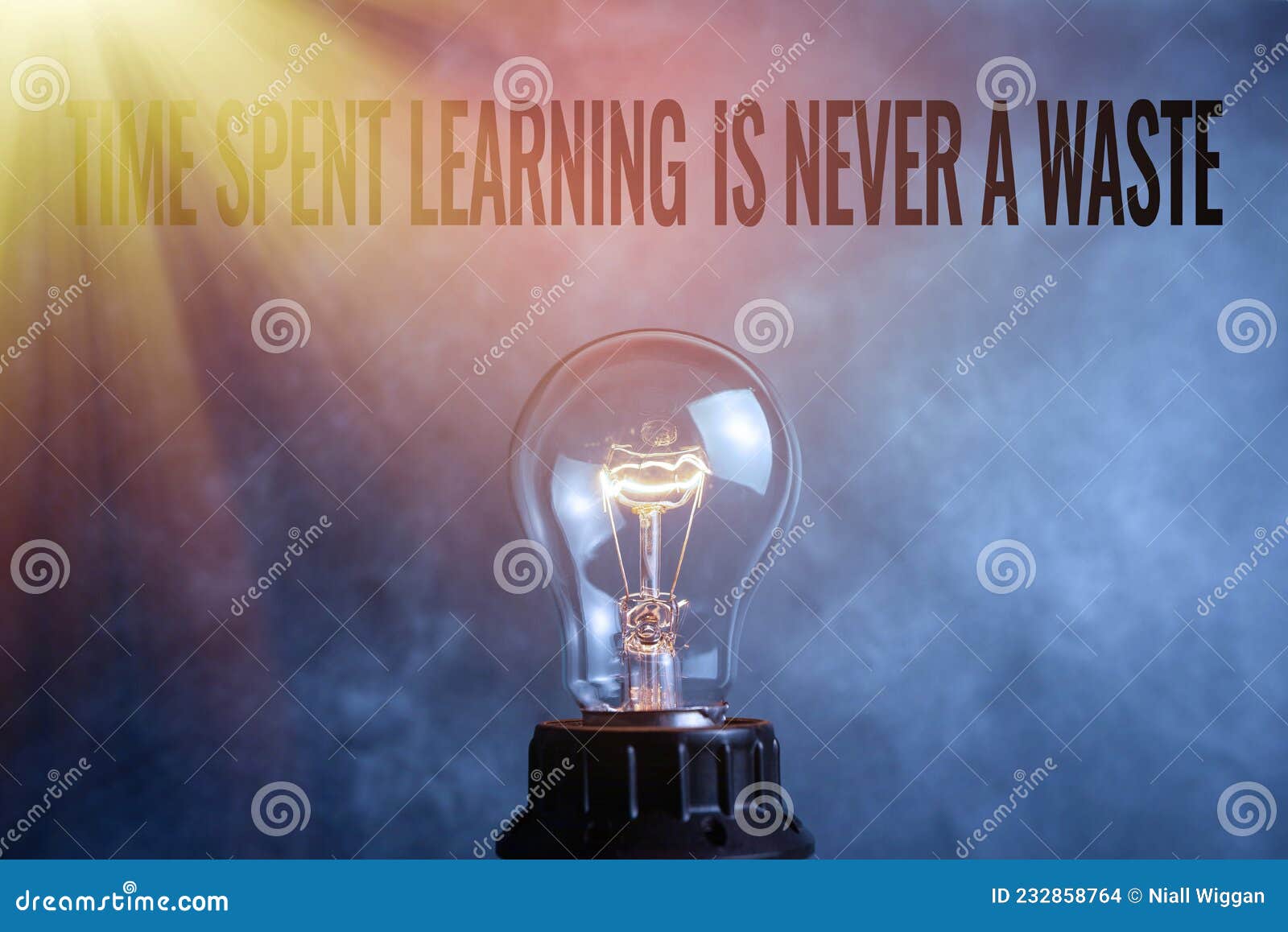 Text Showing Inspiration Time Spent Learning is Never a Waste. Word ...