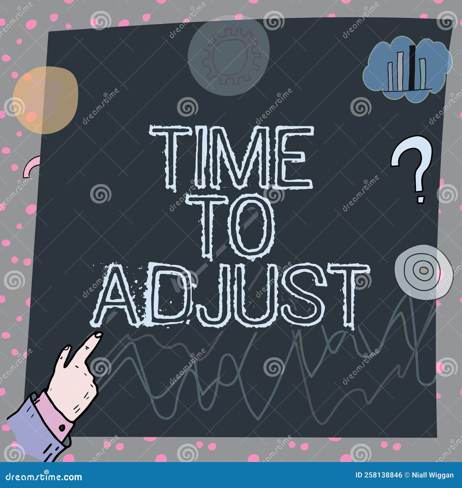 Conceptual Caption Time To Adjust. Conceptual Photo Making Necessary or ...