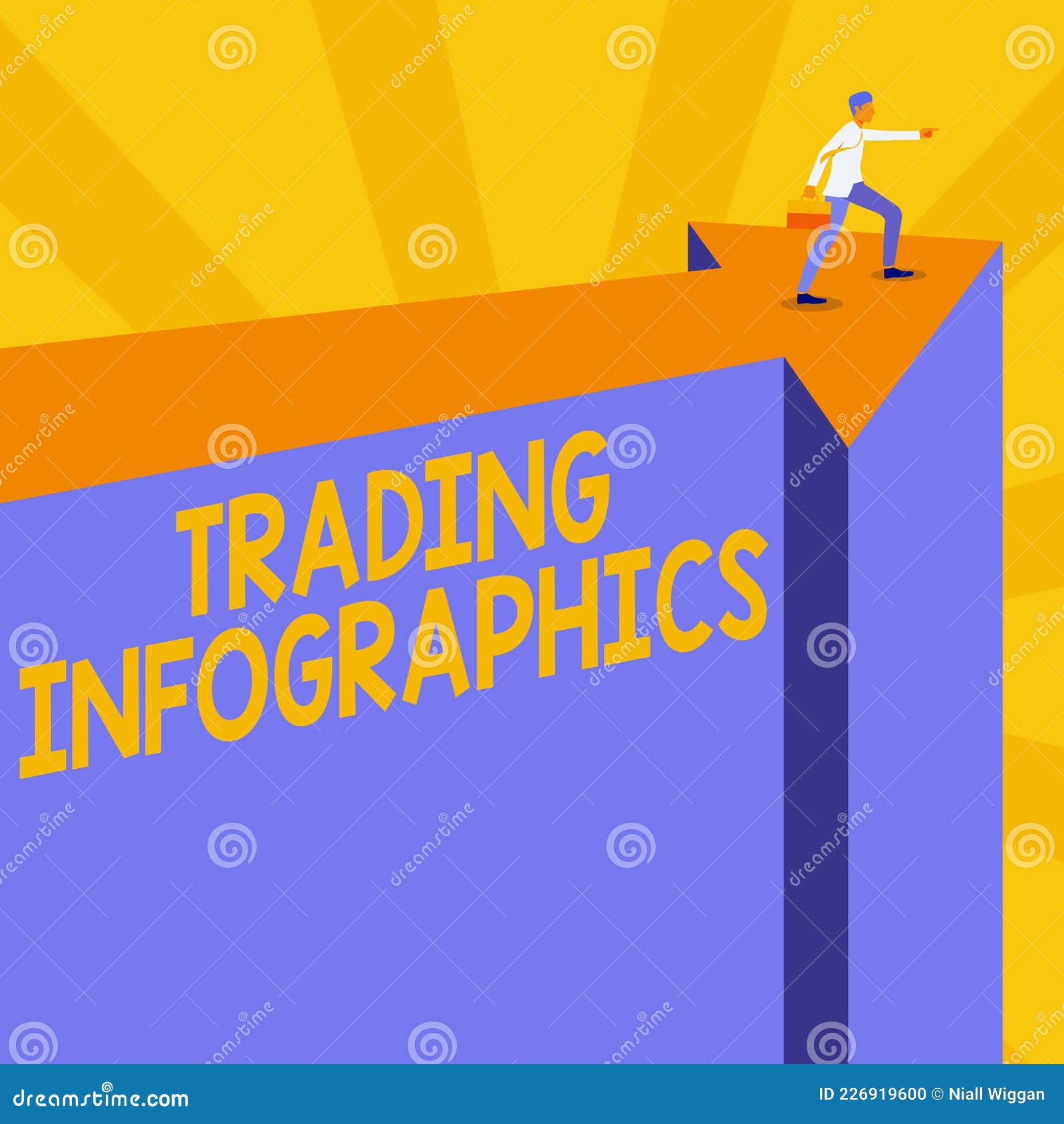 Conceptual Caption Trading Infographics. Business Idea Visual ...