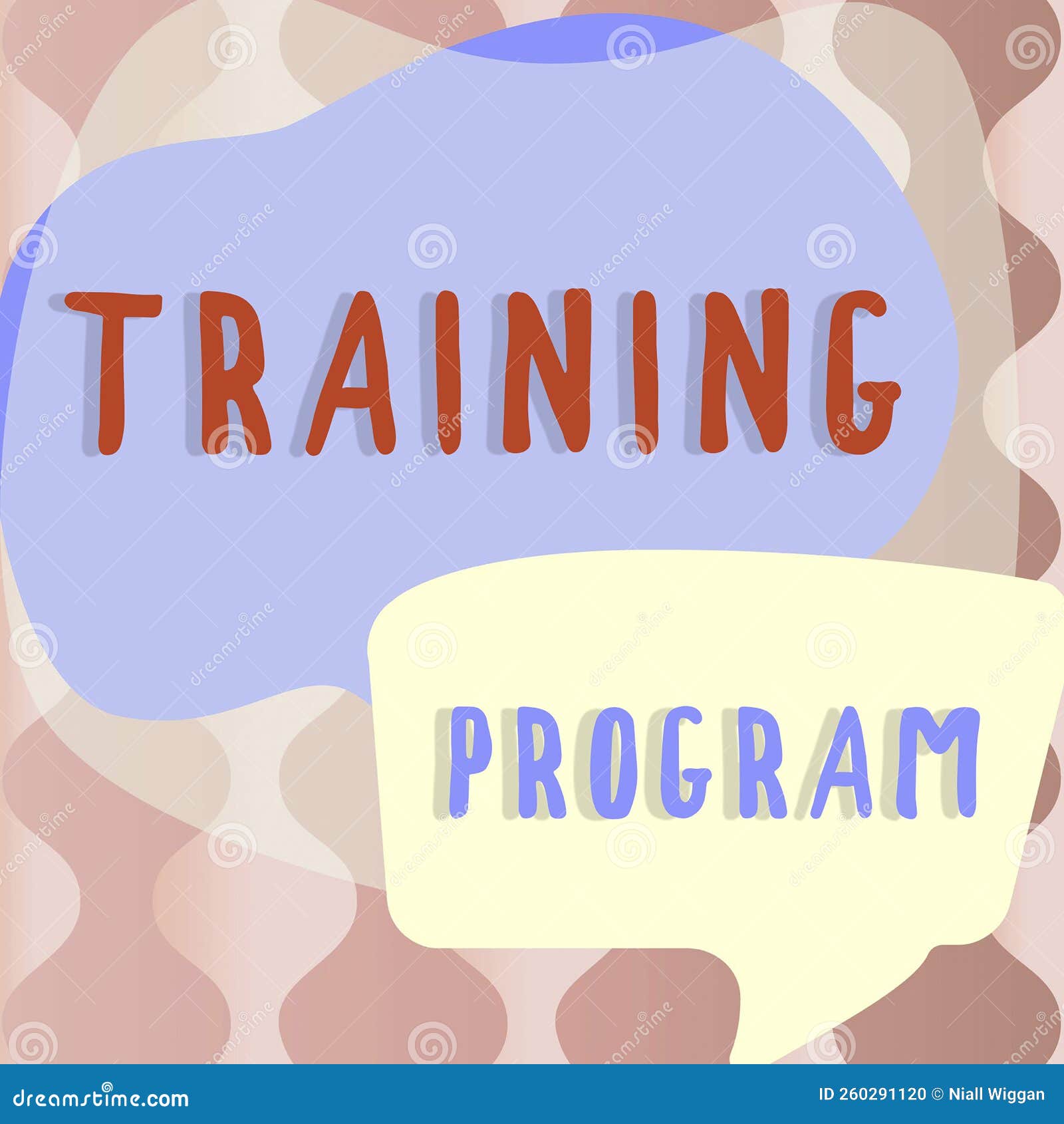 Conceptual Caption Training Program. Word Written on a List of Things ...