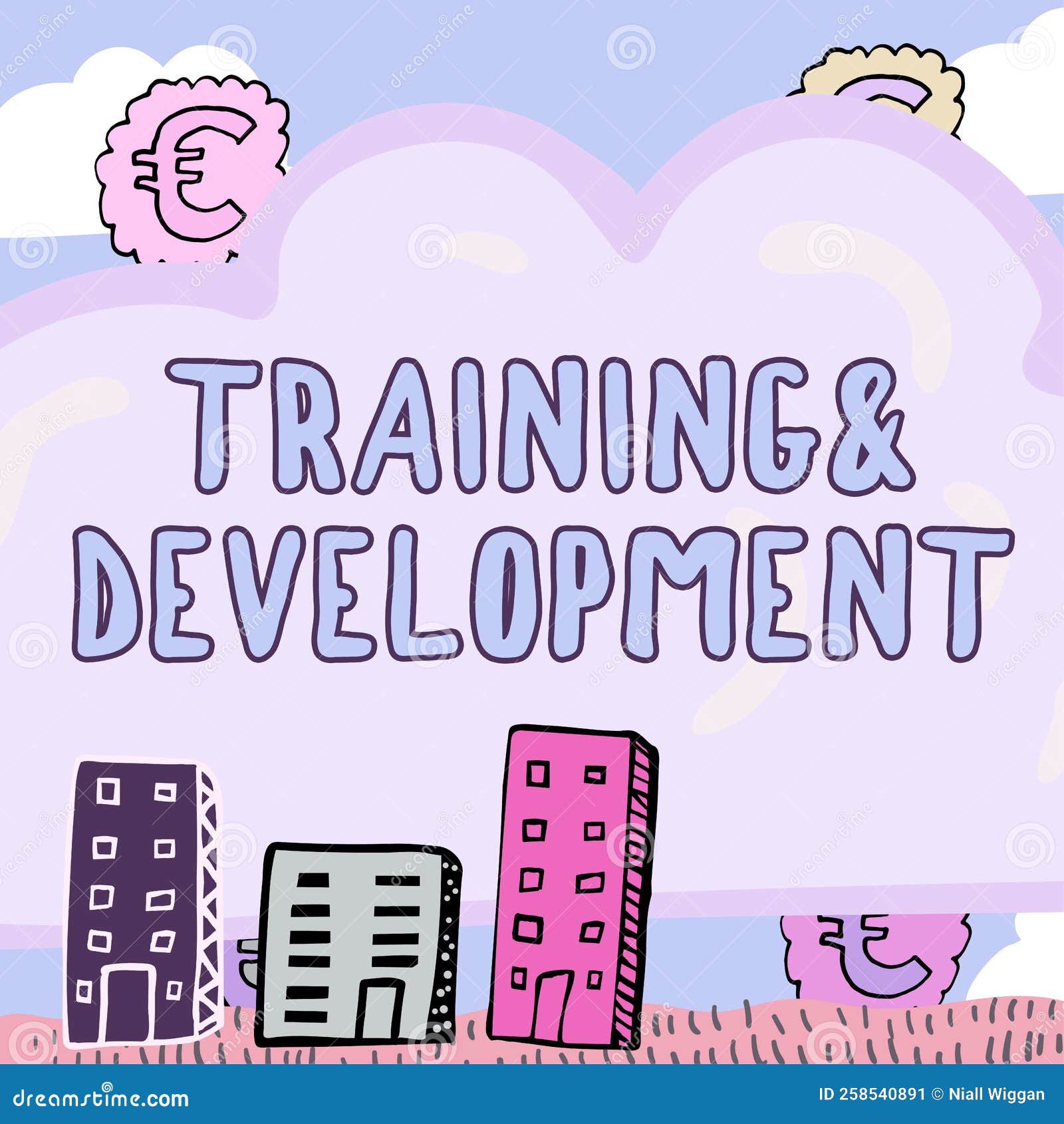 Conceptual Caption Traininganddevelopment. Business Idea Organize ...