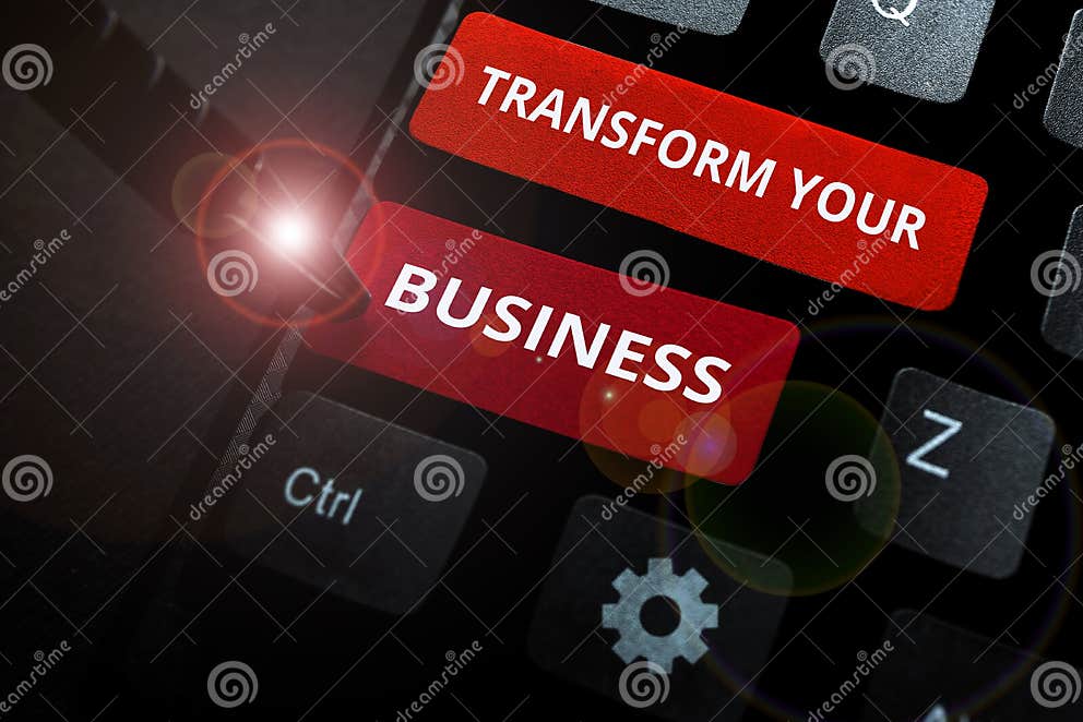 Conceptual Caption Transform Your Business. Word Written on Modify ... Conceptual Caption Transform Your Business. Word Written on Modify ...