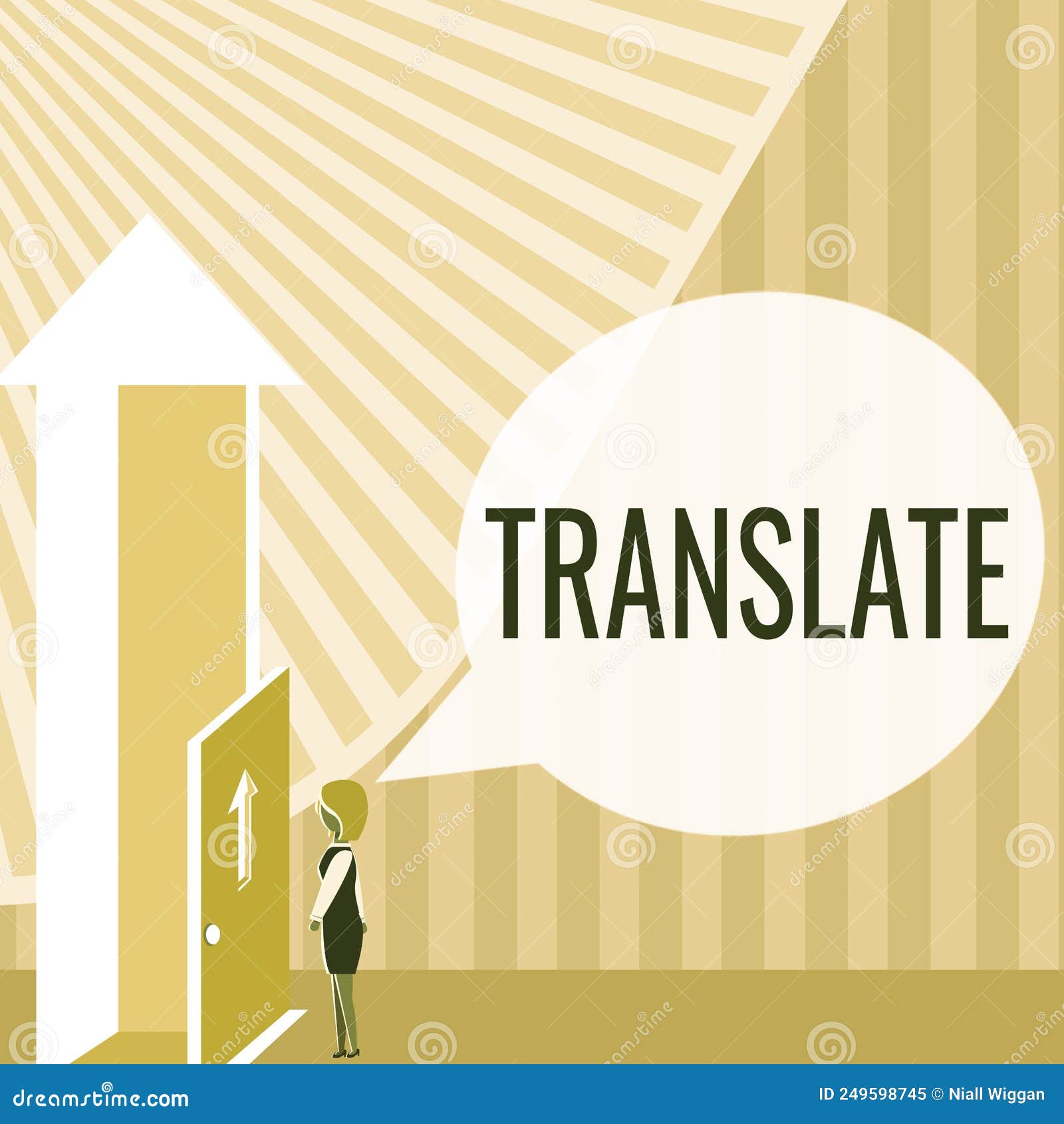 Conceptual Caption Translate. Word Written on Another Word with Same ...