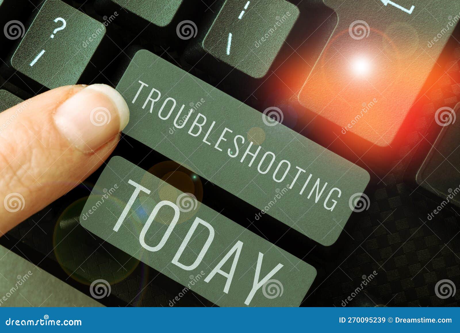 Conceptual Caption Troubleshooting. Business Idea an Act of ...