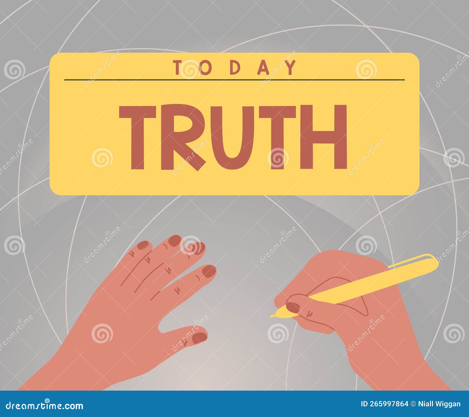 Truth Concept,hand On Vector Line Icon, Linear Concept, Outline Sign ...