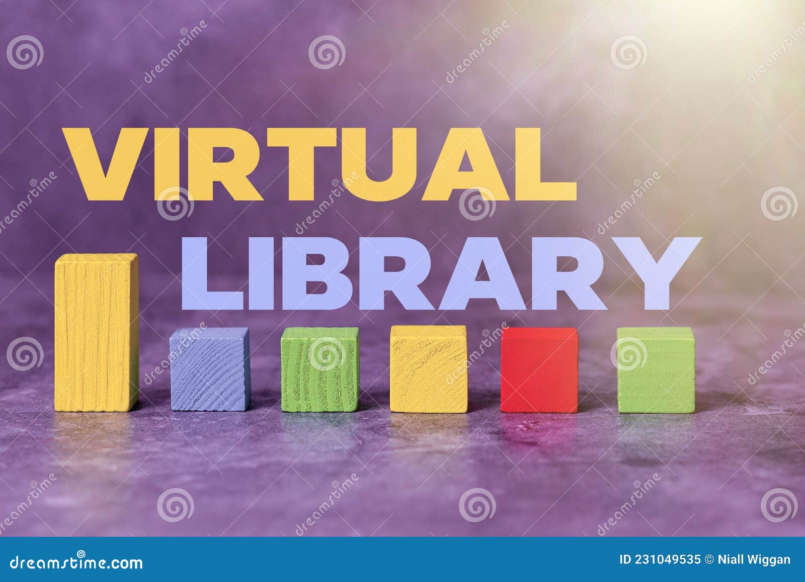 Text Showing Inspiration Virtual Library. Business Overview Collection ...