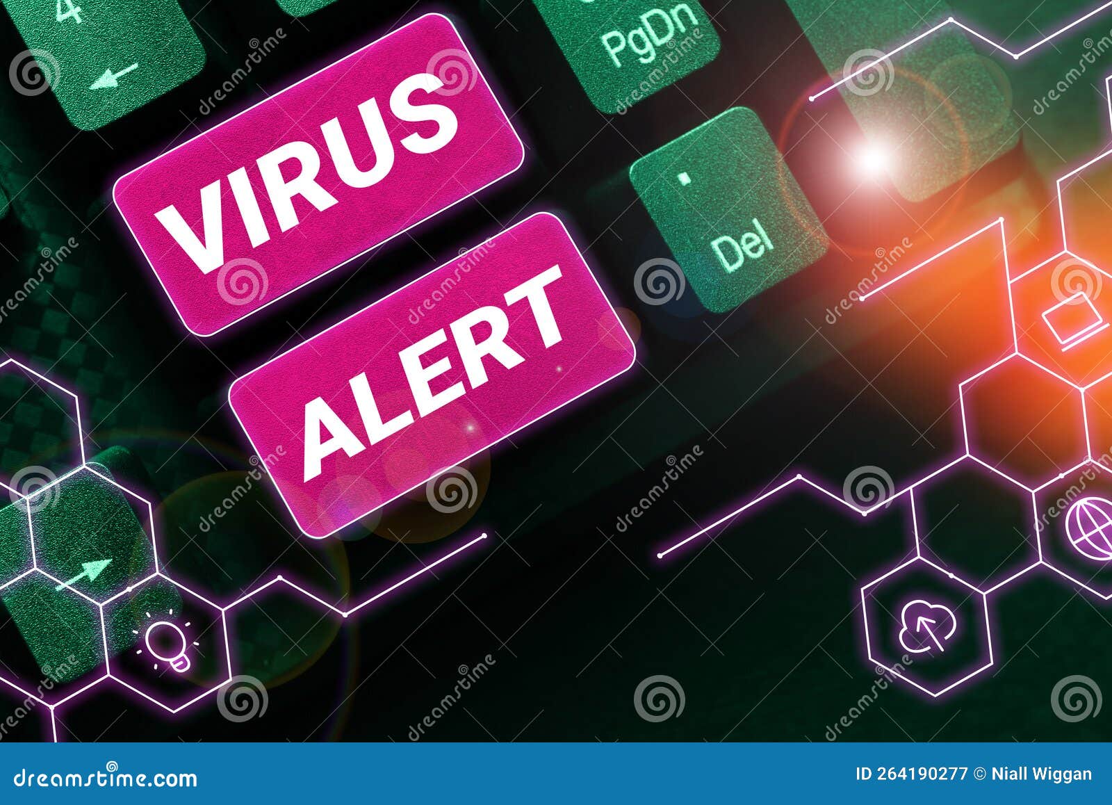 Conceptual Caption Virus Alert. Concept Meaning Message Warning of a ...