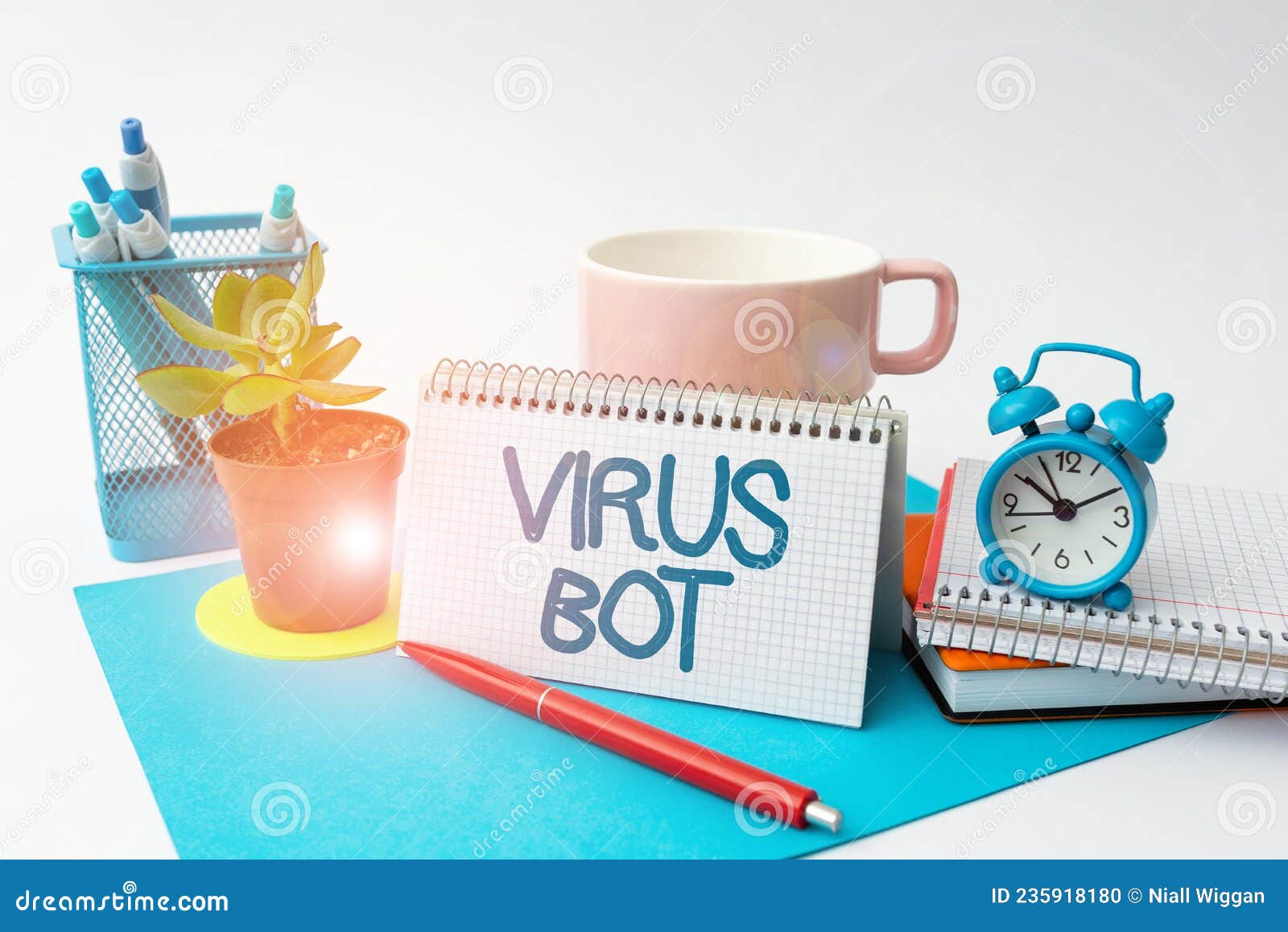 Conceptual Display Virus Bot. Word Written on Malicious Selfpropagating ...