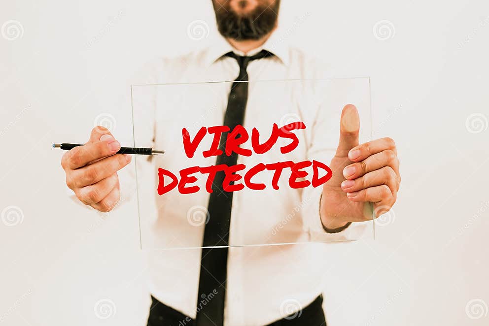 Conceptual Caption Virus DetectedA Computer Program Used To Prevent and ...