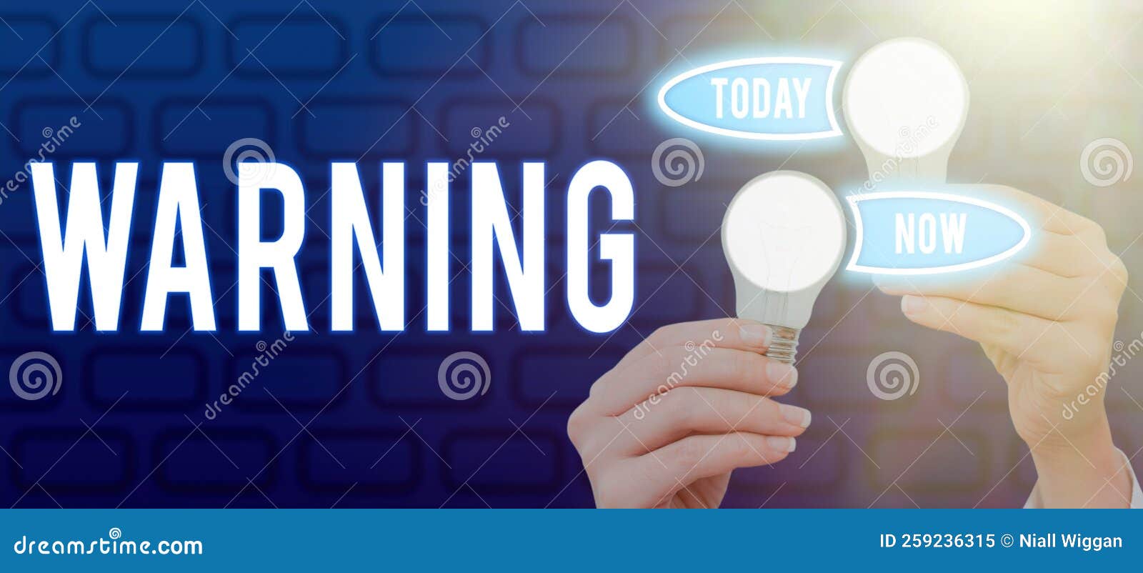 Conceptual Caption Warning. Business Approach Statement or Event that ...