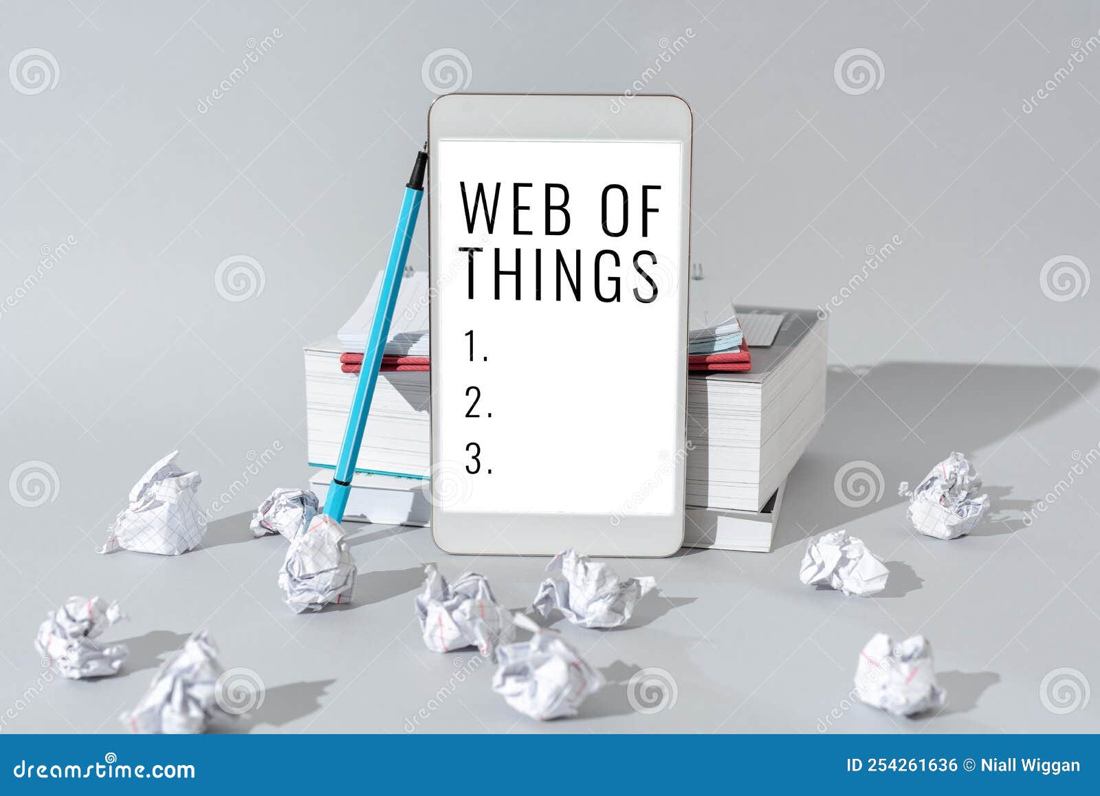 Conceptual Caption Web of Things. Word Written on Internet Technology ...
