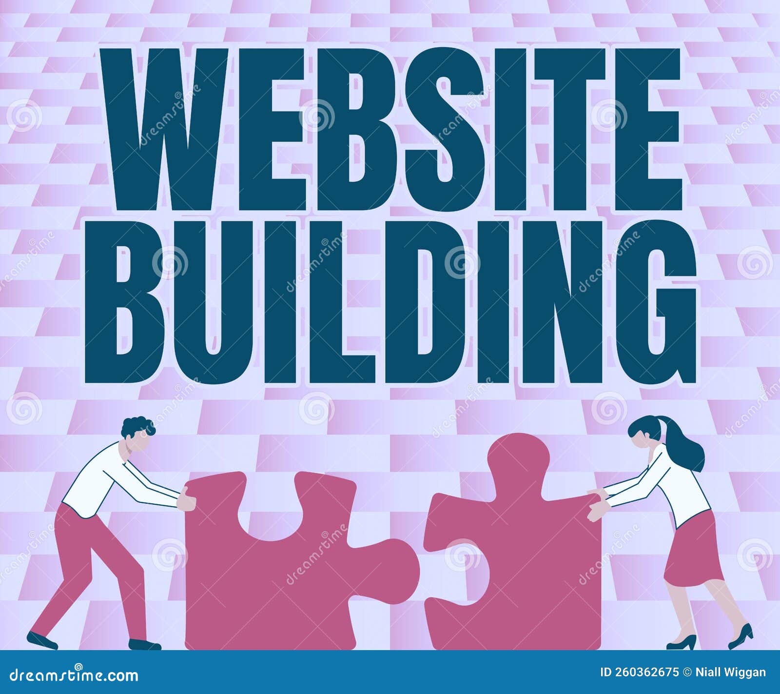 Conceptual Caption Website Building. Internet Concept Site is ...