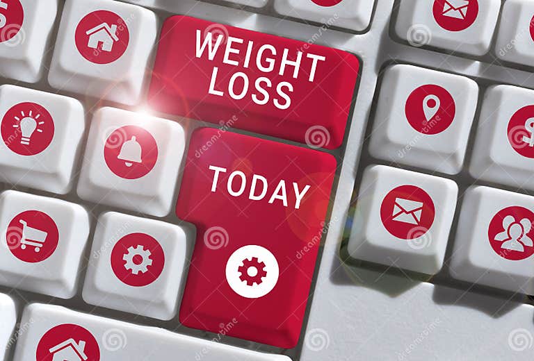 Conceptual Caption Weight Loss. Business Overview Decrease in Body ...
