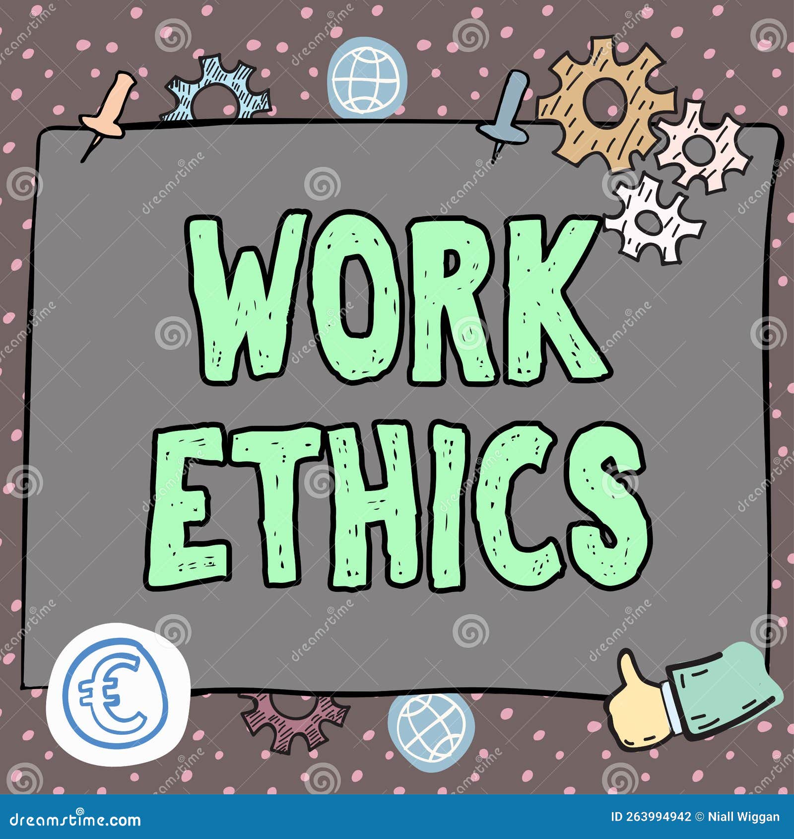 Conceptual Caption Work Ethics. Business Idea a Set of Values Centered ... Conceptual Caption Work Ethics. Business Idea a Set of Values Centered ...