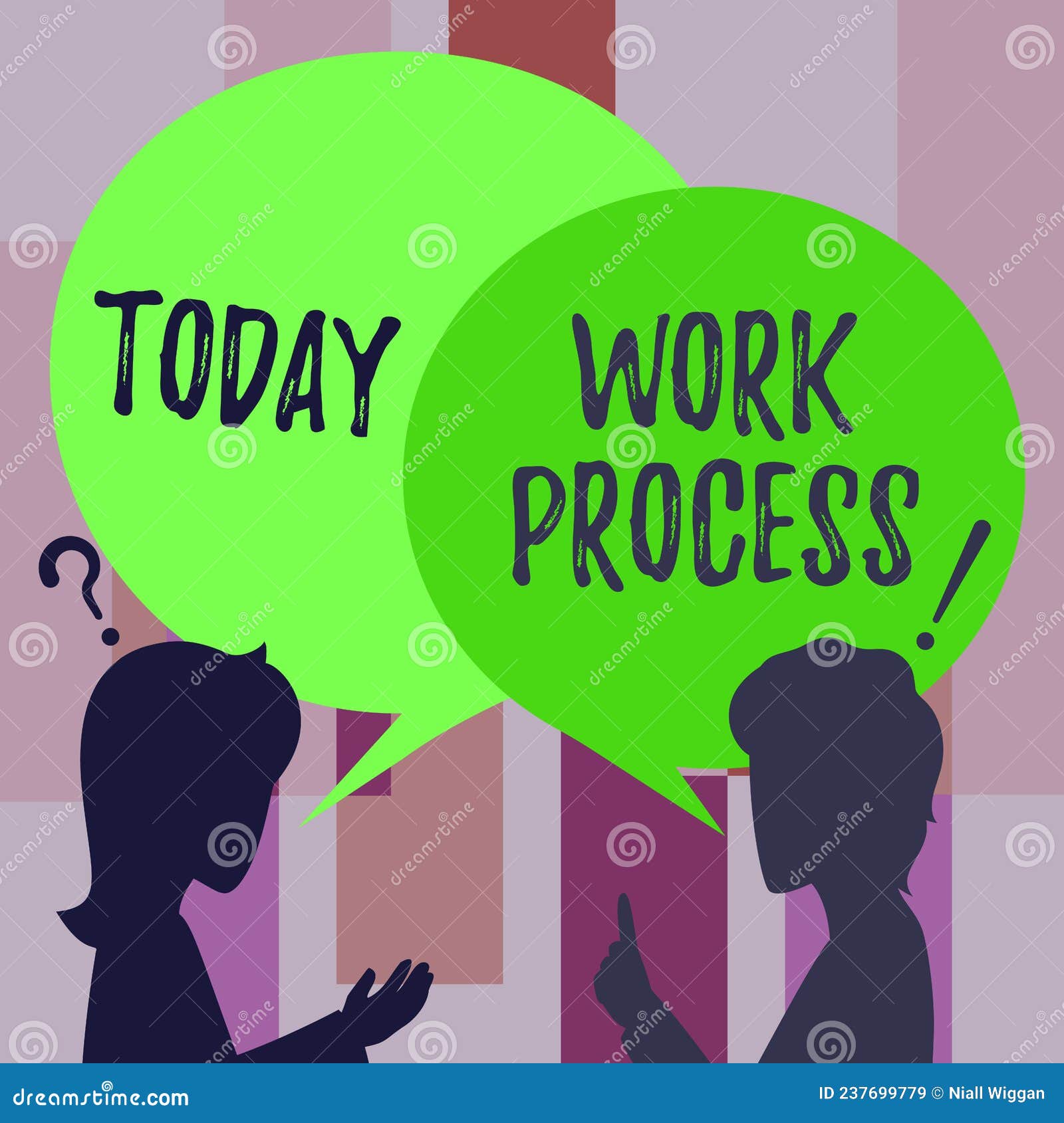 Conceptual Caption Work Process. Word Written on Standard Procedures ...