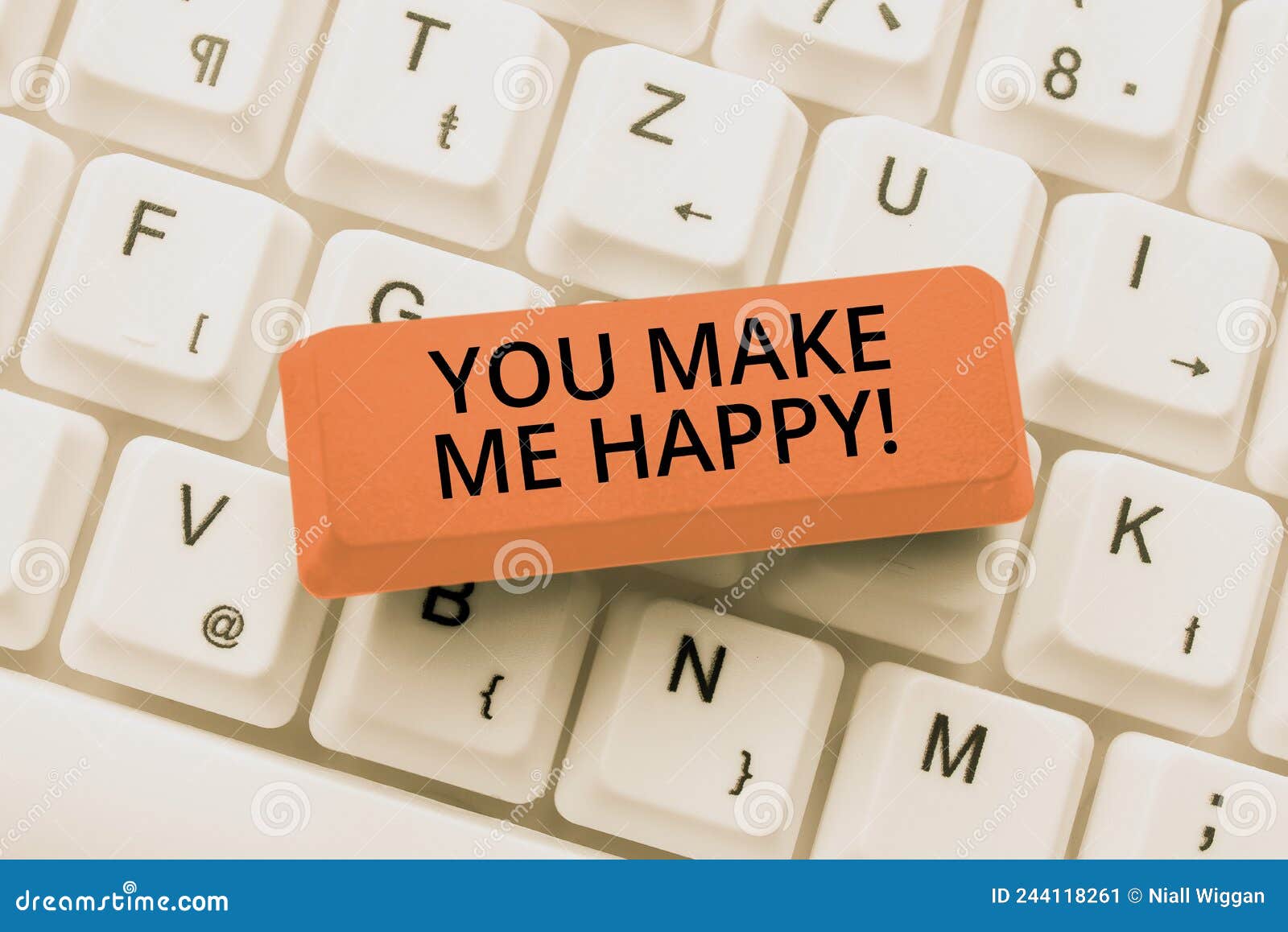 Conceptual Caption You Make Me Happy. Internet Concept You Make Me ...