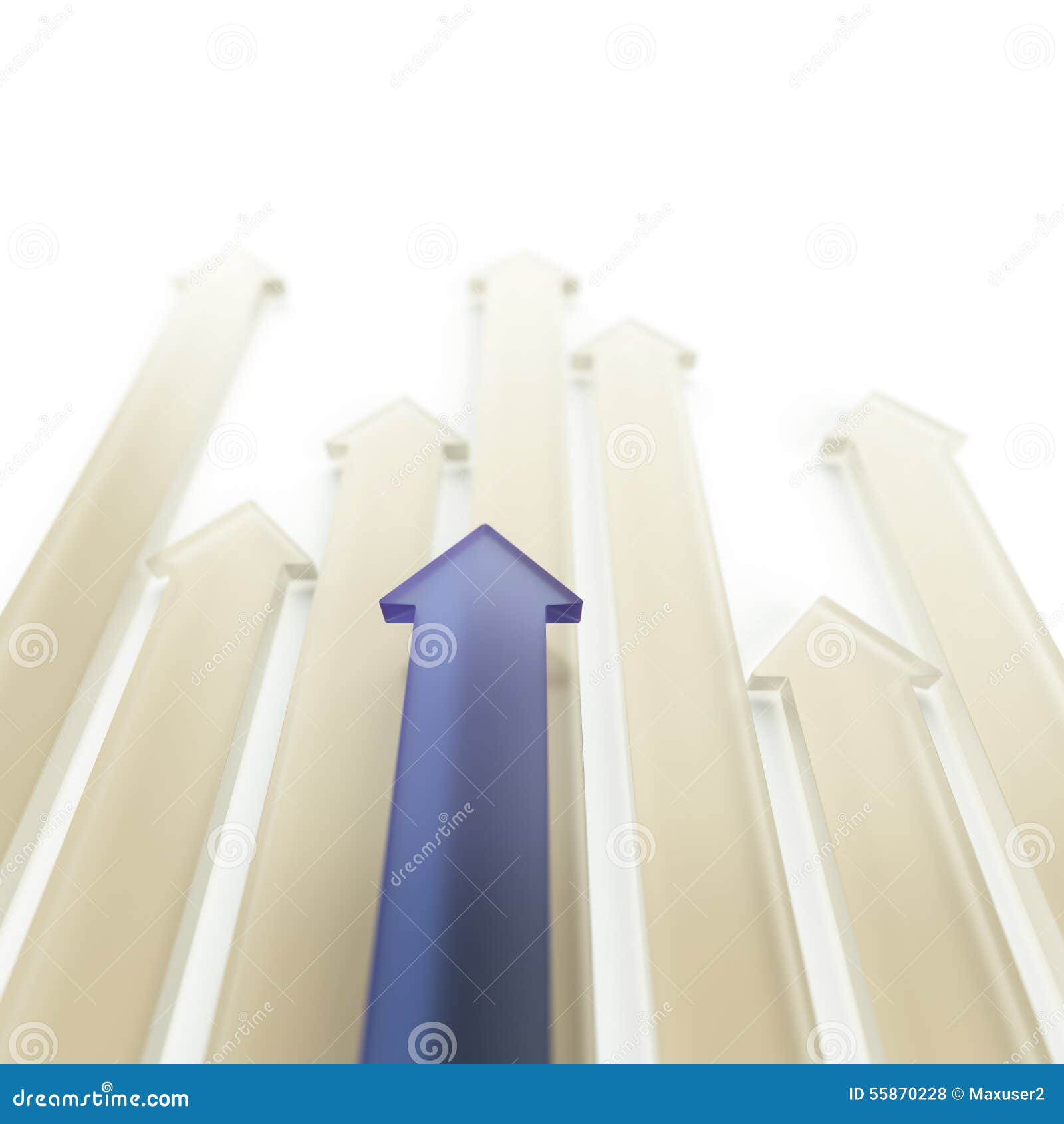 Conceptual Competing Arrows Stock Illustration - Illustration of ...