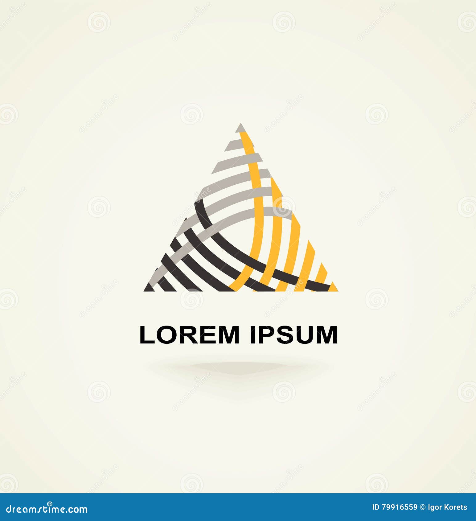 Conceptual Creative Technology Vector Abstract Triangle Icon Template ...