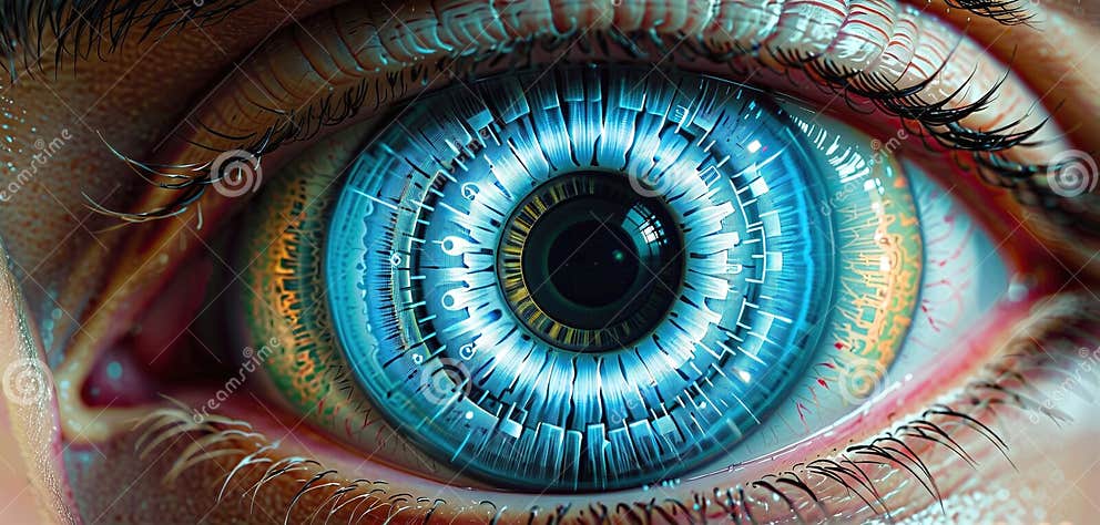 Conceptual Design of an Artificial Human Eye with a Technically Drawn ...