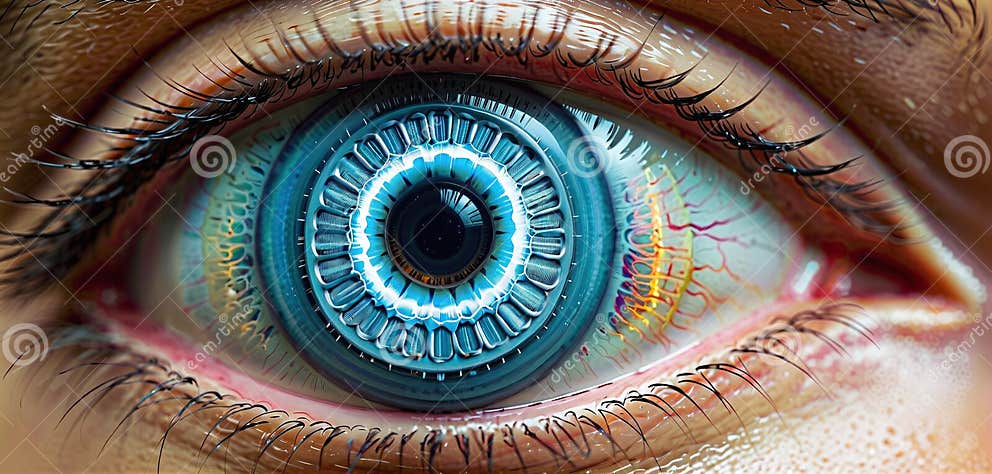 Conceptual Design of an Artificial Human Eye with a Technically Drawn ...