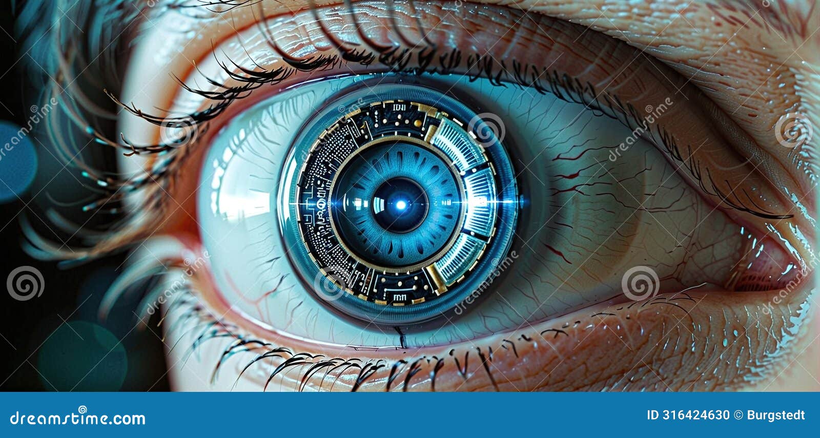 Conceptual Design of an Artificial Human Eye with a Technically Drawn ...