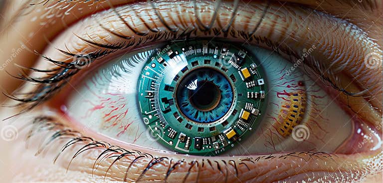 Conceptual Design of an Artificial Human Eye with a Technically Drawn ...