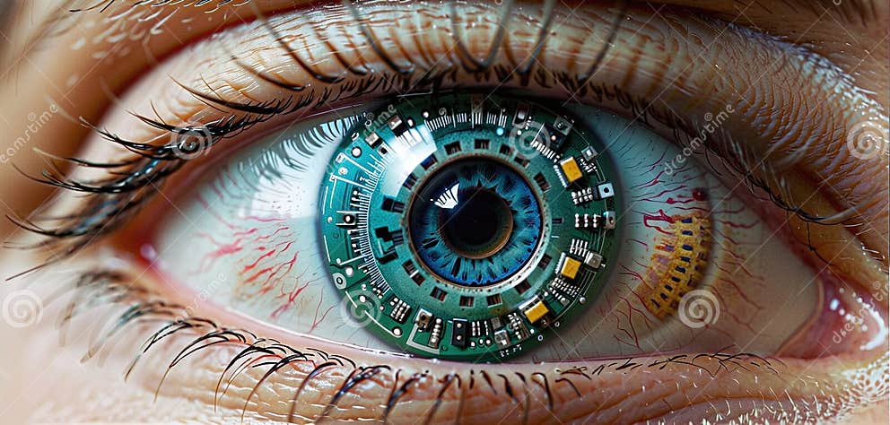 Conceptual Design of an Artificial Human Eye with a Technically Drawn ...