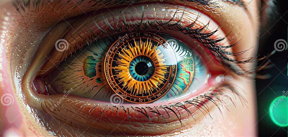 Conceptual Design of an Artificial Human Eye with a Technically Drawn ...