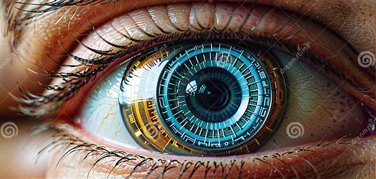 Conceptual Design of an Artificial Human Eye with a Technically Drawn Iris To Illustrate Medical ...